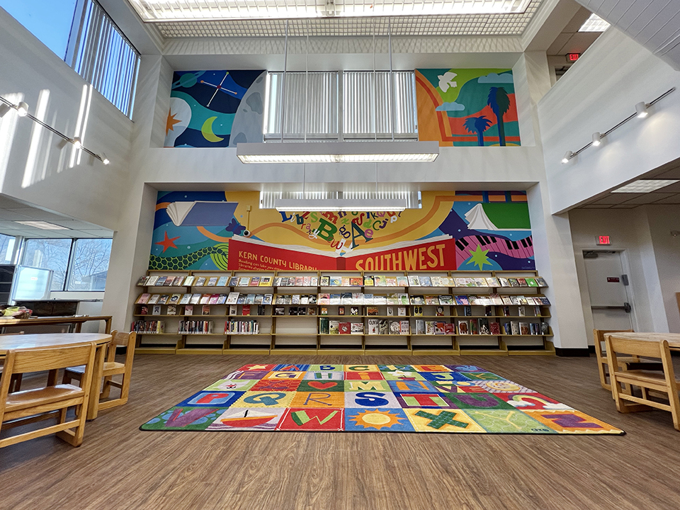 Southwest Library Mural - Willis & Williams Design Studios